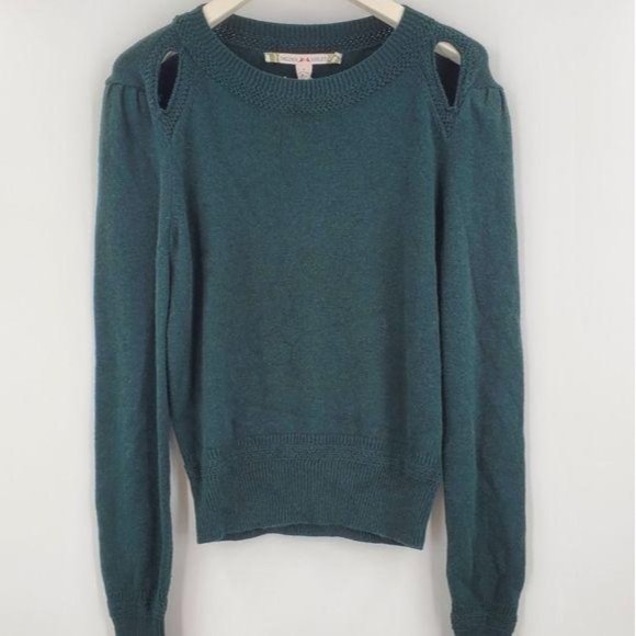 Chelsea & Violet | Sweaters | Chelsea Violet Pine Green Cutout Long ...